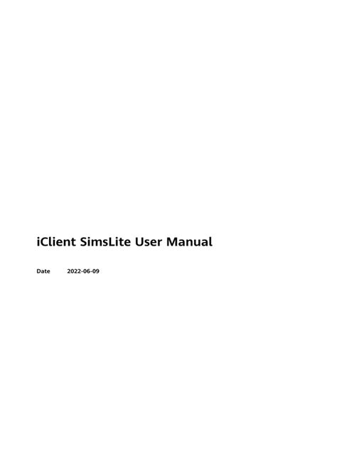 Iclient Simslite User Manual Pdf Ip Address Computer Network
