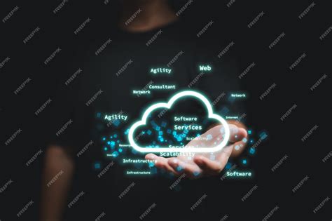 Premium Photo Consultant Promoting Cloud Computing Resources And Services Enabling
