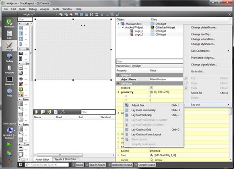 C Layout Resizing In QStackedWidget Page Stack Overflow