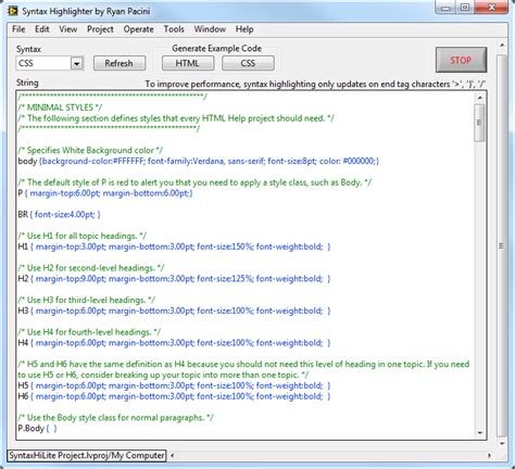 Html And Css Syntax Highlighter Ni Community