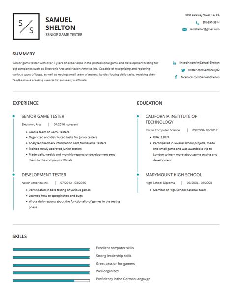 Game Tester Resume Examples Template And Resume Tips Cleverism