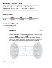 Module 6 Graded Quiz CSE 551 Foundations Of Algorithms 1 Pdf Module