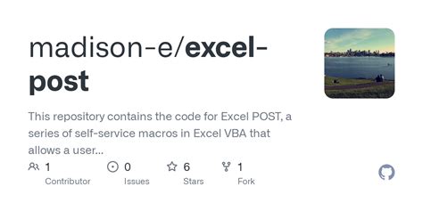 Github Madison E Excel Post This Repository Contains The Code For