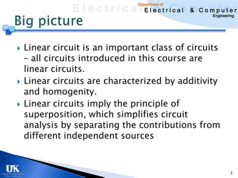Linear Circuit And Superposition Pptx