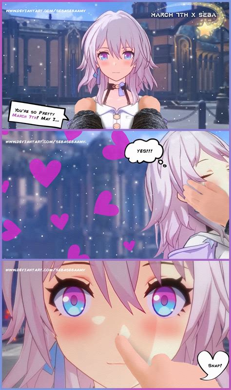March 7th X Seba A Kiss Honkai Star Rail Comic Honkai Star Rail
