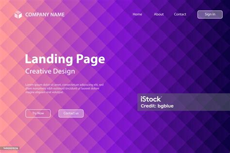 방문 페이지 템플릿 모자이크와 보라색 그라데이션이 있는 기하학적 배경 검은색에 대한 스톡 벡터 아트 및 기타 이미지 검은색 광대한 그라데이션 Istock