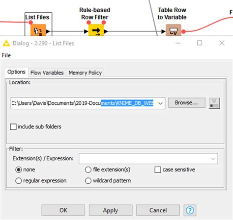 Table Row To Variable Loop Start KCH Workflows KNIME Community Forum