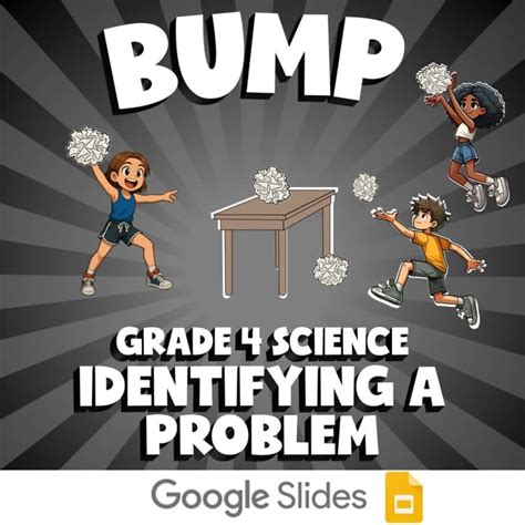 Identifying A Problem Bump Science Game No Prep Grade 4 Review