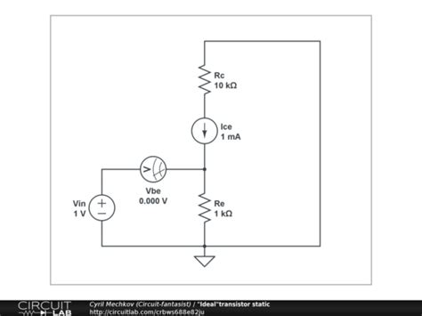 Ideal Transistor Static CircuitLab