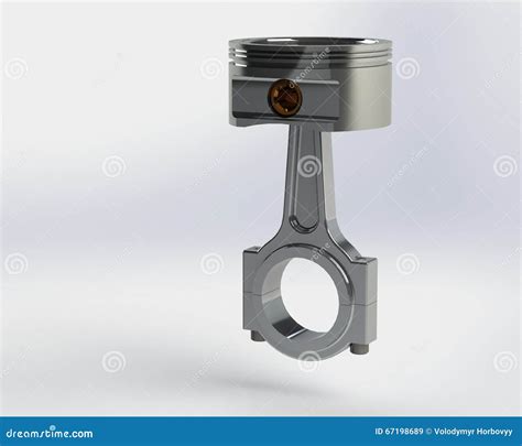 Piston 3d Render Stock Image Image Of Element Reflective 67198689