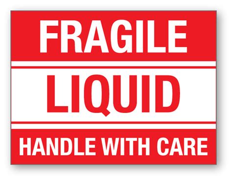 Fragile Sign Red Fragile Handle With Care Cute Red Alien Holding Sign