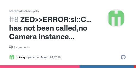 Zederrorslcameraopen Has Not Been Calledno Camera Instance