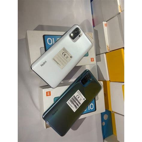 Jual Handphone Second Murah Xiaomi Redmi Note 10 4 64 Hp Seken Bekas Note 10 Fullset Shopee