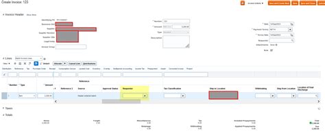 resolved ap invoice line requester name is null even matched to po