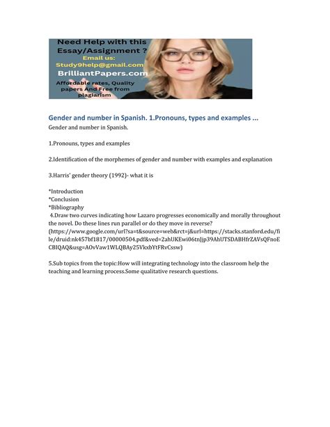 Gender And Number In Types And Examples Pdf