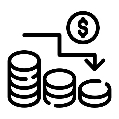 Statistic Chart Diagram Crisis Graph Arrow Decrease Icon