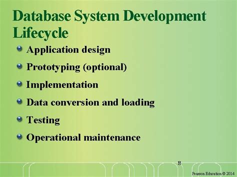 Chapter 10 Database System Development Lifecycle Pearson Education