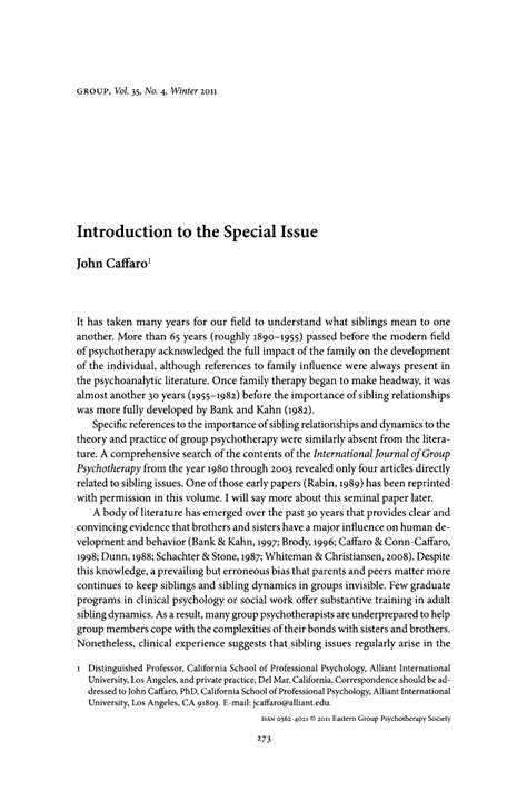 Pdf Introduction To The Special Issue