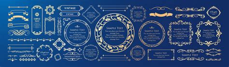 럭셔리 빈티지 스타일의 프레임 디자인 세트 지배 라인 프레임 결혼식 빈티지 골동품 건설 프레임에 대한 스톡 벡터 아트 및 기타 이미지 건설 프레임 결혼식 골동품