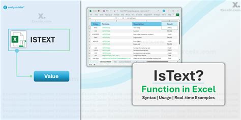 Excel Istext Function Your Guide To Identifying Text Values Excel