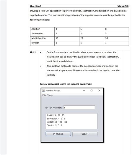 Solved Develop A Java Gui Application To Perform Addition