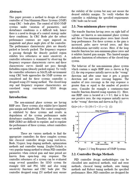 Bode Plot Pdf Control Theory Applied Mathematics
