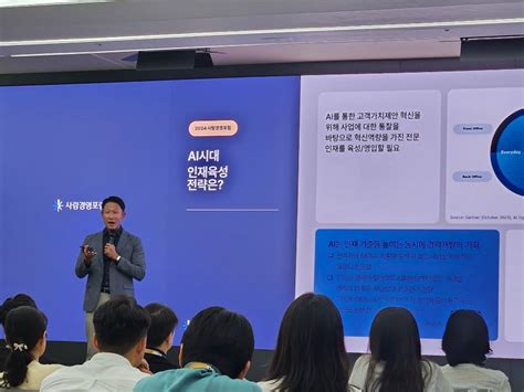 Linkedin Hyung Kyu Kim 페이지 Hlab 사람경영포럼에서 Ai시대 인재육성에 대해 발표를 하였습니다 Ai시대의 인재는 기존 사업에 대한 통찰과 산업에