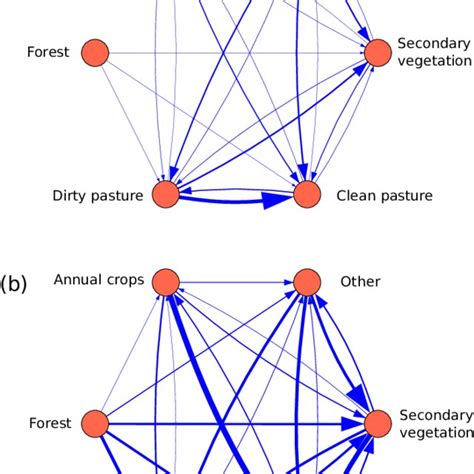 Illustration Of The Normalized Transition Matrices Between Simplified