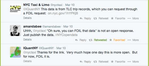 FOILing NYCs Taxi Trip Data Chris Whong