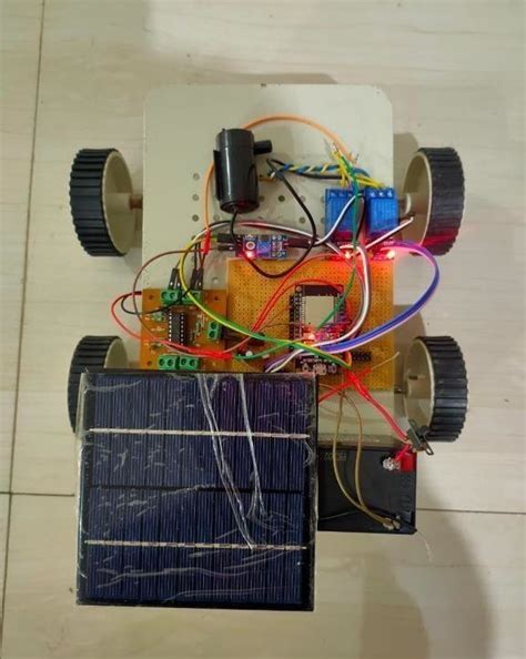 Solar Panel Installed On The Robot Fig 5 Base Frame Of The Robot Download Scientific Diagram