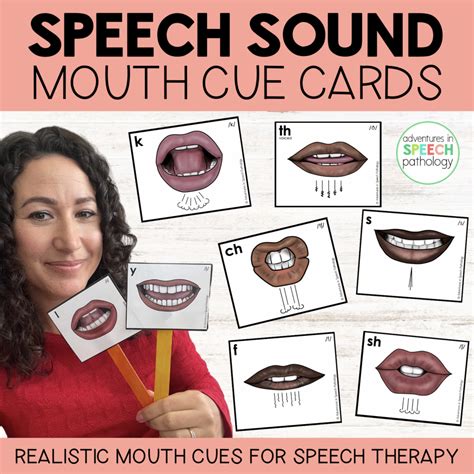 Speech Sound Cue Cards For Articulation Therapy