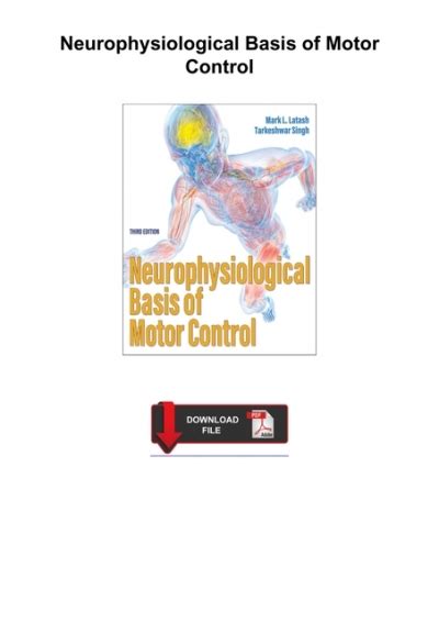 Pdf ️download ️ Neurophysiological Basis Of Motor Control
