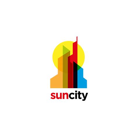 Colorful Overlap City Logo 660813 Vector Art At Vecteezy