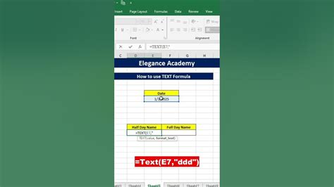 How To Use Text Formula In Excel🔥 Excel Msexcel Eleganceacademy