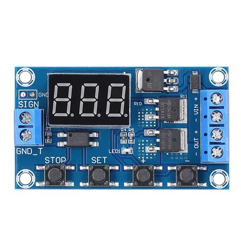 Dual Mos Led Digital Time Delay Relay Trigger Cycle Timer Delay Switch Circuit Board Timing