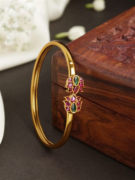 Artificial Flower Design Bracelet South India Jewels