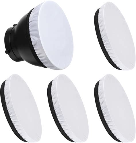 Peovlvn 4 Pieces Light Diffuser 7inch 18cm Ring Light
