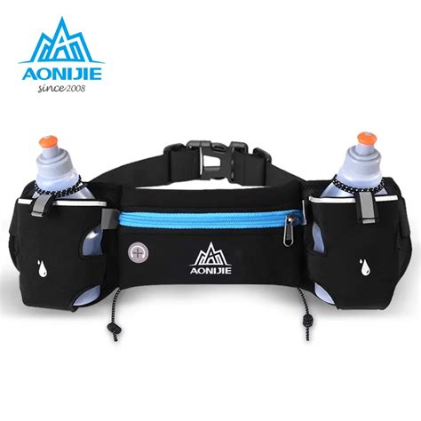 Aonijie 스포츠 하이드 레이션 벨트 보틀 홀더 패니 팩 마라톤 러닝 반사 조절 허리 벨트 가방sports Running Waist Bagrunning Belt