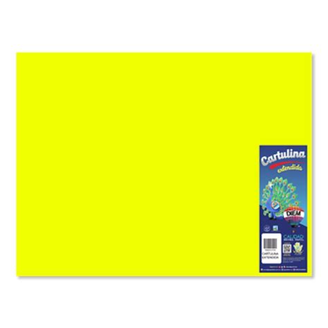 Cartulina Iris Amarillo Electrico 10 Diem