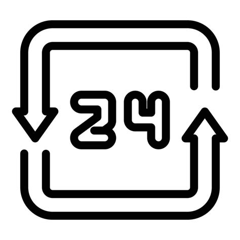 New Timer Duration Icon Outline Vector Open Number 15212949 Vector Art At Vecteezy
