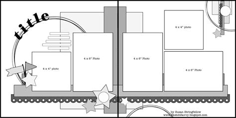 Sketch Savvy 2 Page Sketch 16 Scrapbook Sketches 12x12 Scrapbook
