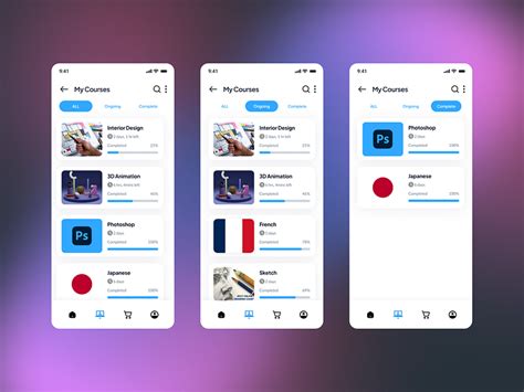 E Learning App Ui Ux By Akash Singh On Dribbble
