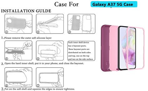 Qinmay Phone Case For Samsung Galaxy A37 5g Case With Hd