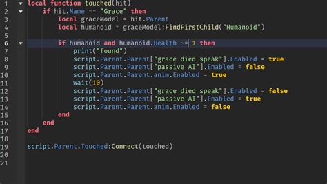 Part Not Finding Models Humanoid To Detect If It Died Scripting Support Developer Forum