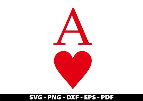 Ace Of Heart Svg Play Card Png Eps Dxf Playing Cards Etsy
