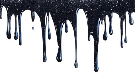 Navy Glitter Dripping Liquid Premium Ai Generated Image