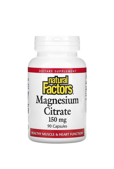Купить Natural Factors цитрат магния 150 мг 90 капсул в кредит в Алматы ...