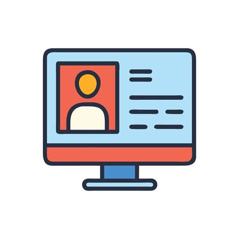 computer screen showing user profile online identity display 65318194