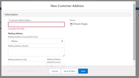 Salesforce Add Address Field To Custom Object SalesForce FAQs