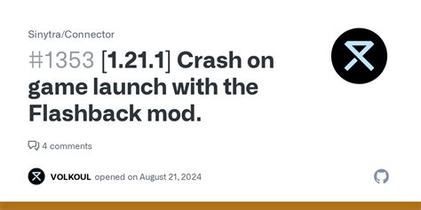 1211 Crash On Game Launch With The Flashback Mod · Issue 1353